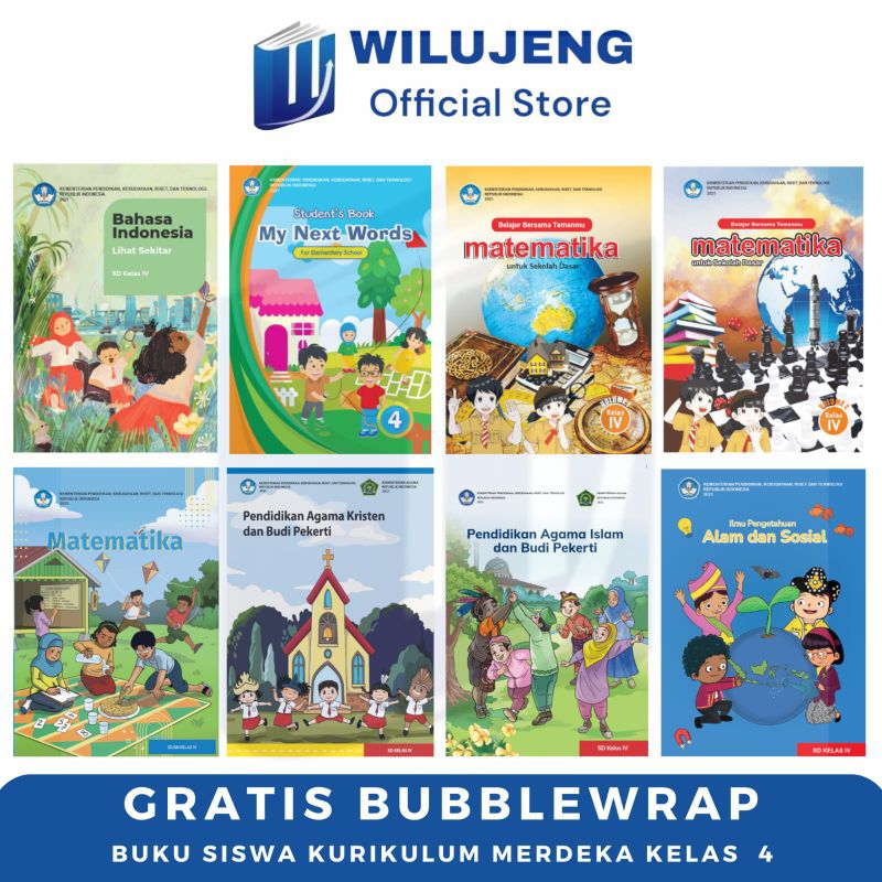 Jual Buku Paket Siswa Kurikulum Merdeka Kelas 4 / IV SD - Full Colour | Shopee Indonesia