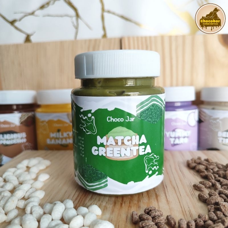Jual CRUNCHY CHOCO JAR RICE CRISPY MATCHA GREENTEA | COKLAT LUMER ...