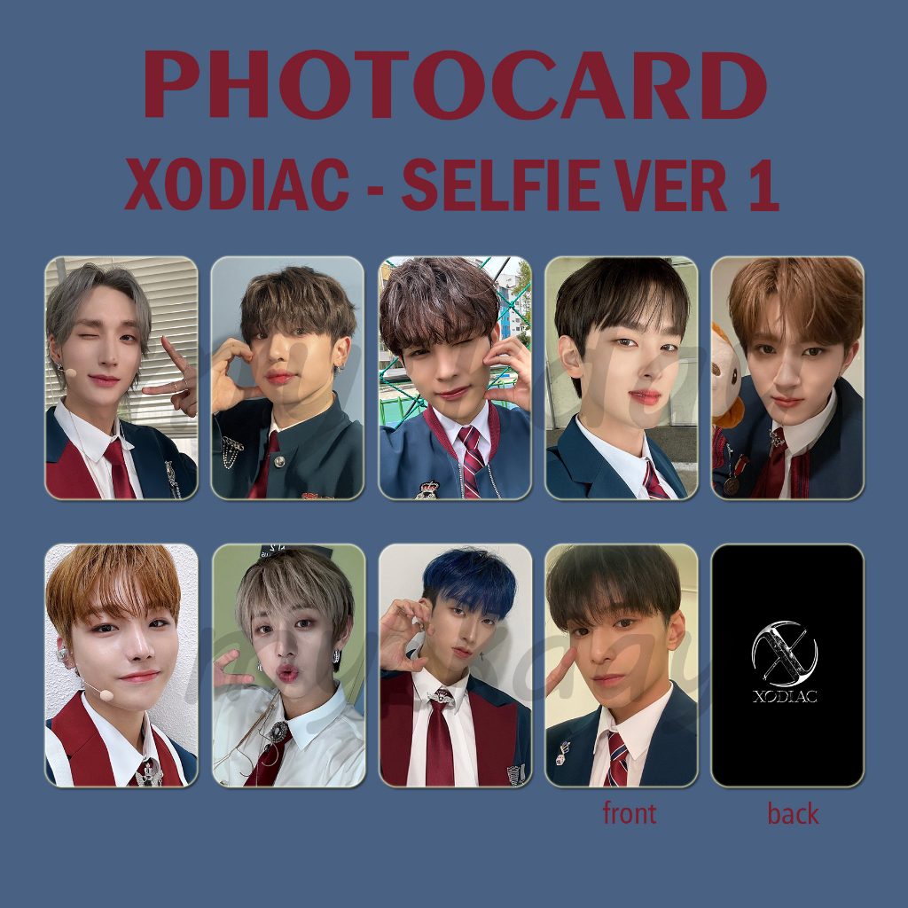 Jual PC-1313, Photocard XODIAC Selfie Ver 2 sisi | Shopee Indonesia