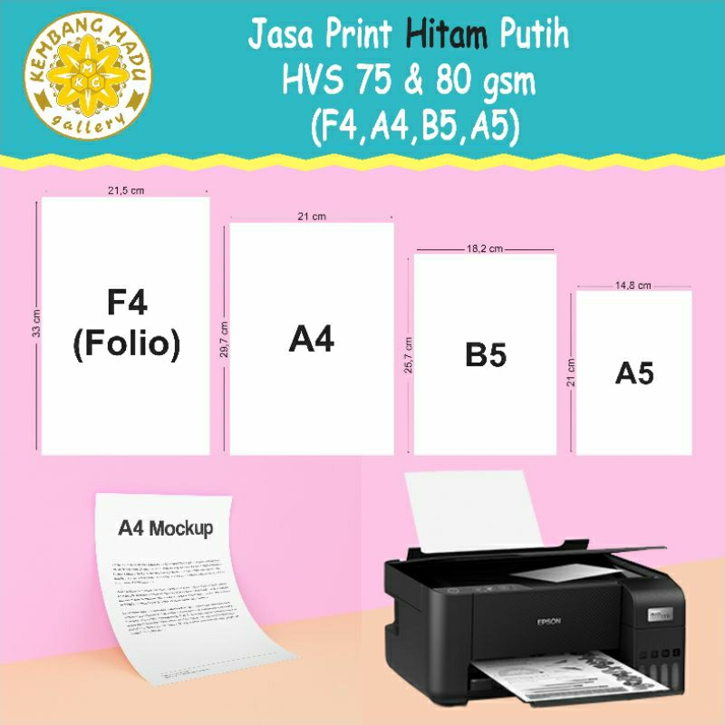 Jual Jasa Print Hitam Putih | Shopee Indonesia