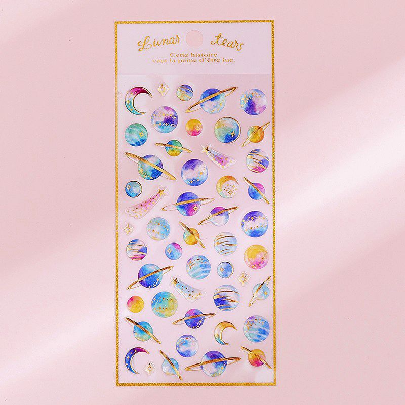 Jual Stiker timbul 3D korea sticker glitter magic label sticker ...