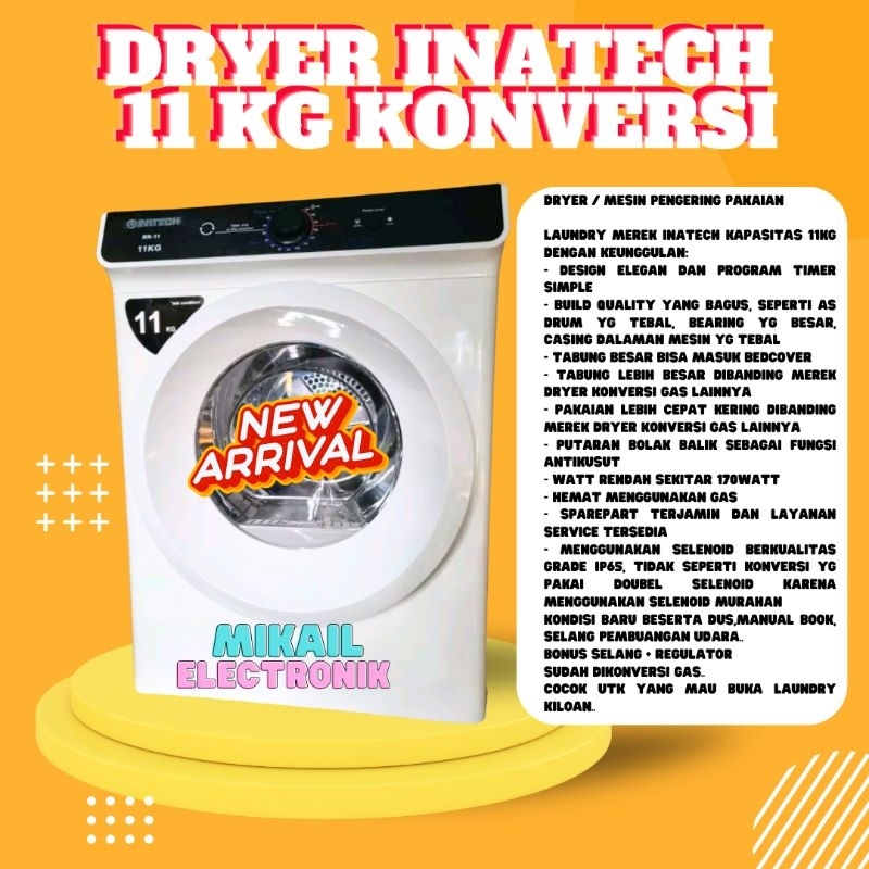 Jual Dryer mesin pengering konversi gas inatech 11 kg | Shopee Indonesia