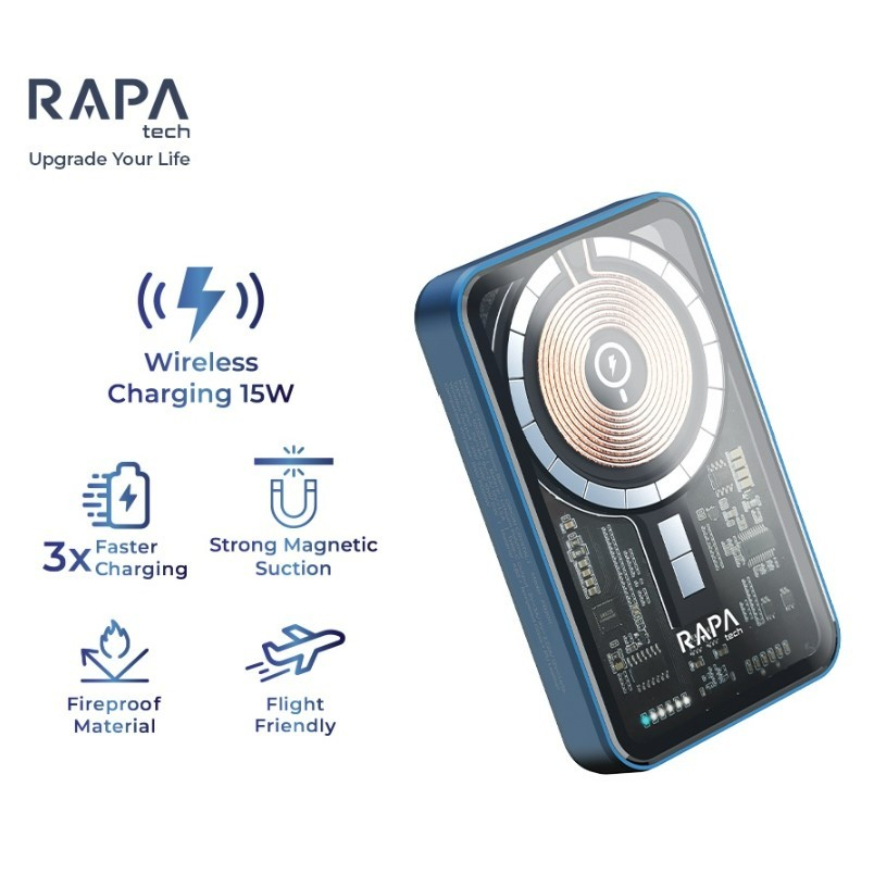 Jual Power Bank RAPAtech ORIGIN CRYSTAL I Wireless 15W + PD20W | Shopee ...