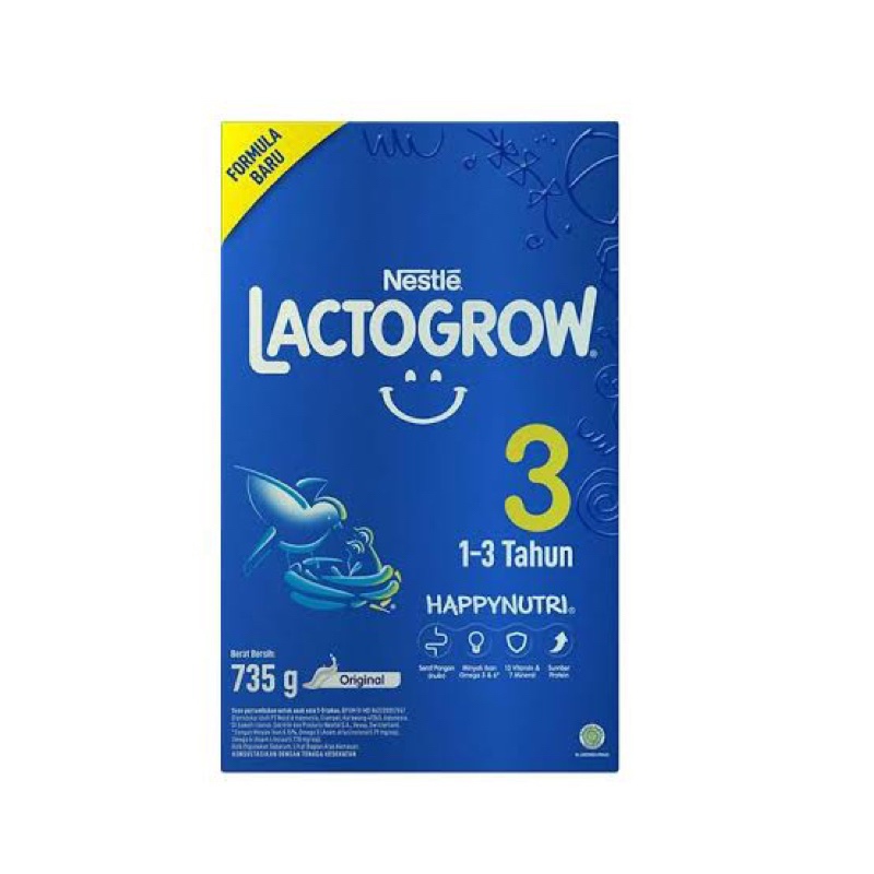 Jual (KEMASAN BARU) Susu murah susu bayi LACTOGROW(3) 735/750 gram ...
