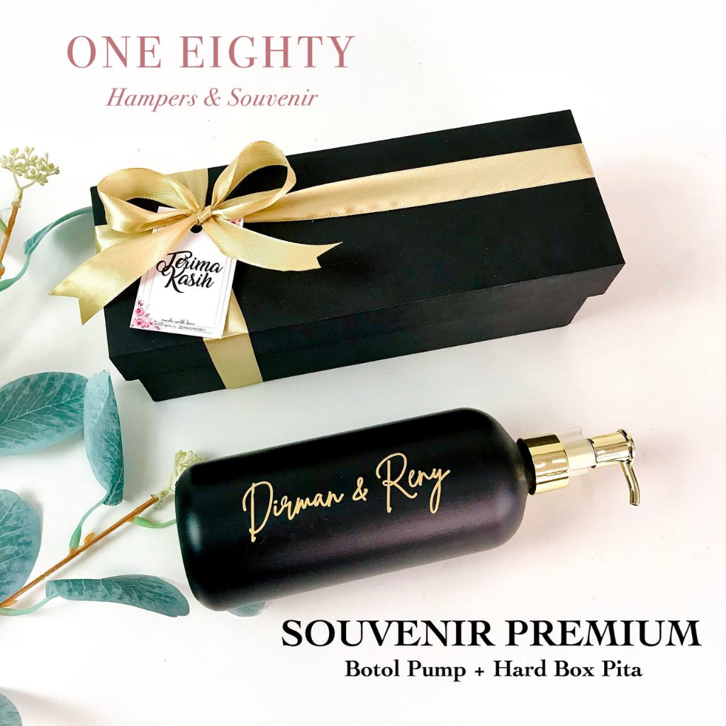 Jual Souvenir Hampers Premium Botol Pump Custom Hard Box Souvenir ...