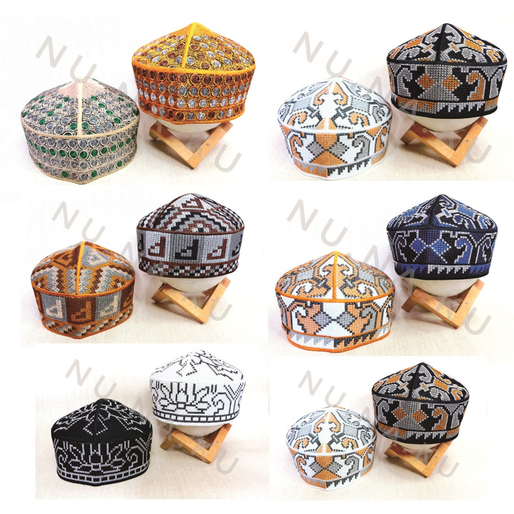 Jual KOPIAH PAKISTAN MOTIF BATIK HITAM DAN PUTIH | Shopee Indonesia