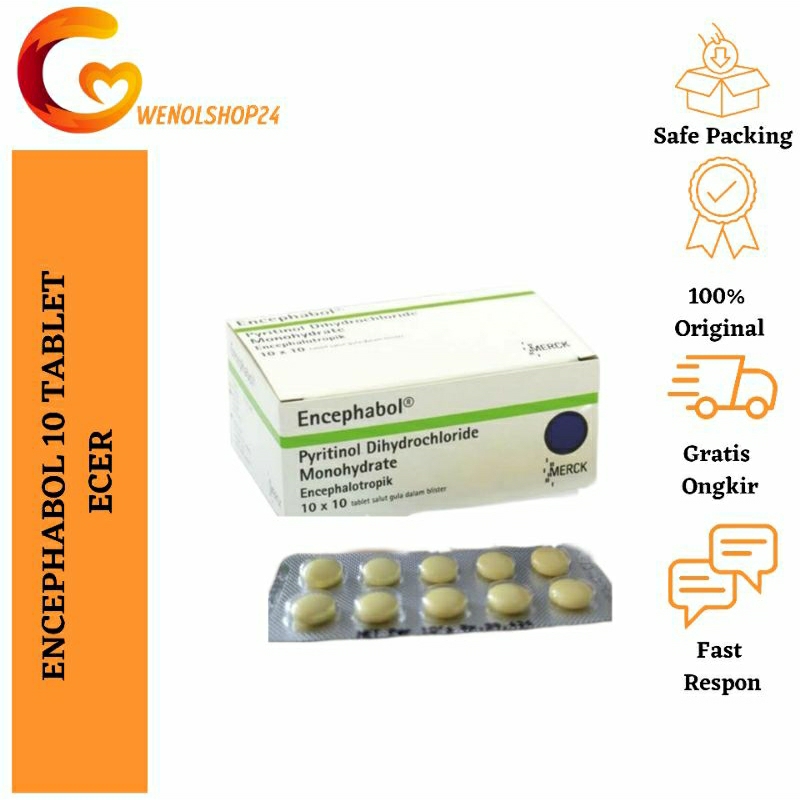 Jual Encephabol 10's Tablet Merck (Harga Per strip) | Shopee Indonesia