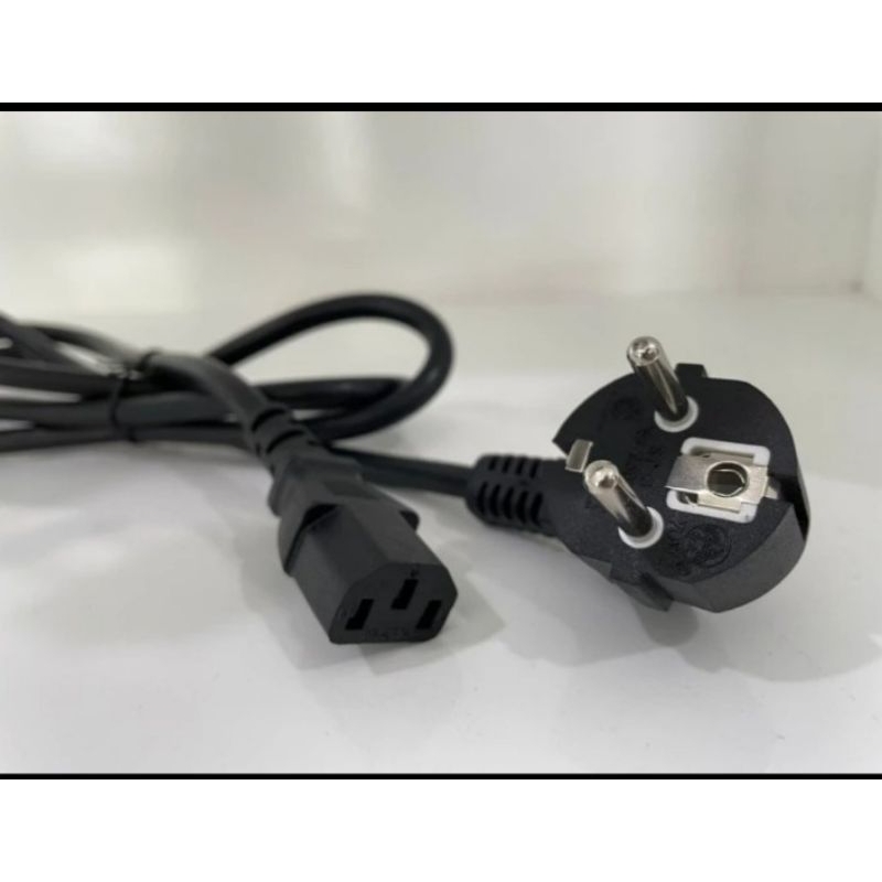 Jual Kabel power 3 lubang untuk PC/Monitor/Proyektor/Printer | Shopee ...