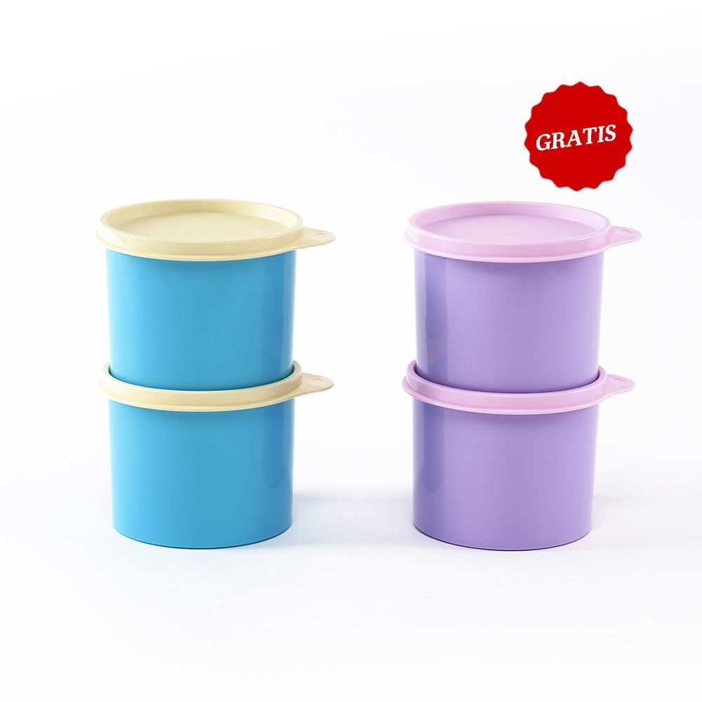 Jual Mini Canister (4) Toples Mini 550 mili Toples Plastik Tupperware ...