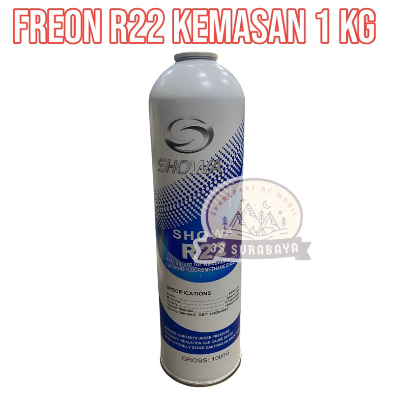 Jual Freon R22 Showa 1 Kg Kaleng Manthab! | Shopee Indonesia
