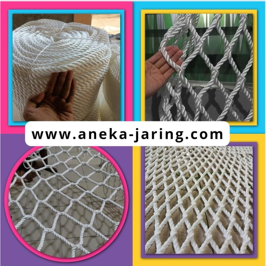 Jual jaring nilon 12mm lubang varian 8cm-25cm | Shopee Indonesia