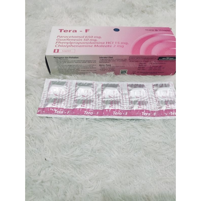 Jual TERA - F BOX 1BOX 10STRIP | OBAT BATUK | OBAT PILEK | OBAT PANAS ...