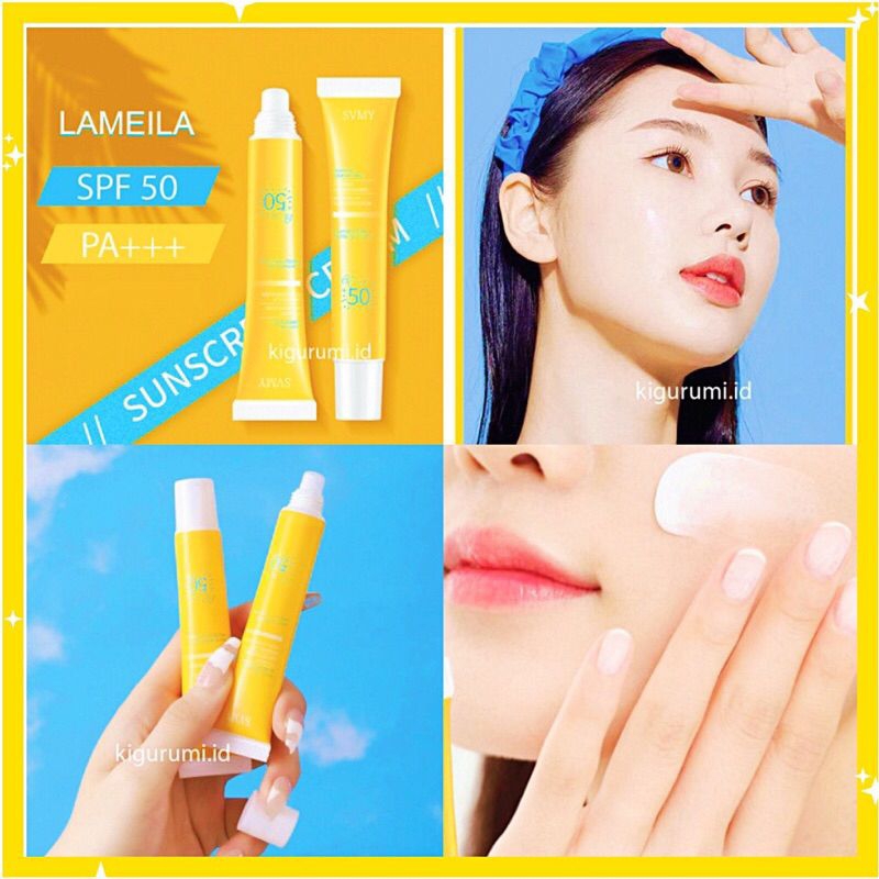 Jual Lameila Svmy Sunscreen SPF 50 PA +++ ini melindungi kulit dari ...