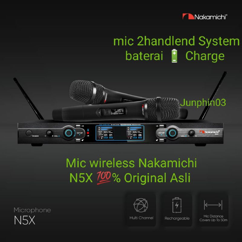 Jual MIC WIRELESS NAKAMICHI N5X N 5X Original | Shopee Indonesia