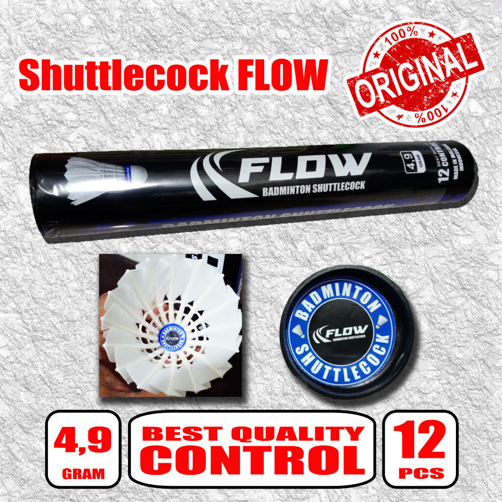 Jual Shuttlecock badminton kok bulutangkis Flow original | Shopee Indonesia