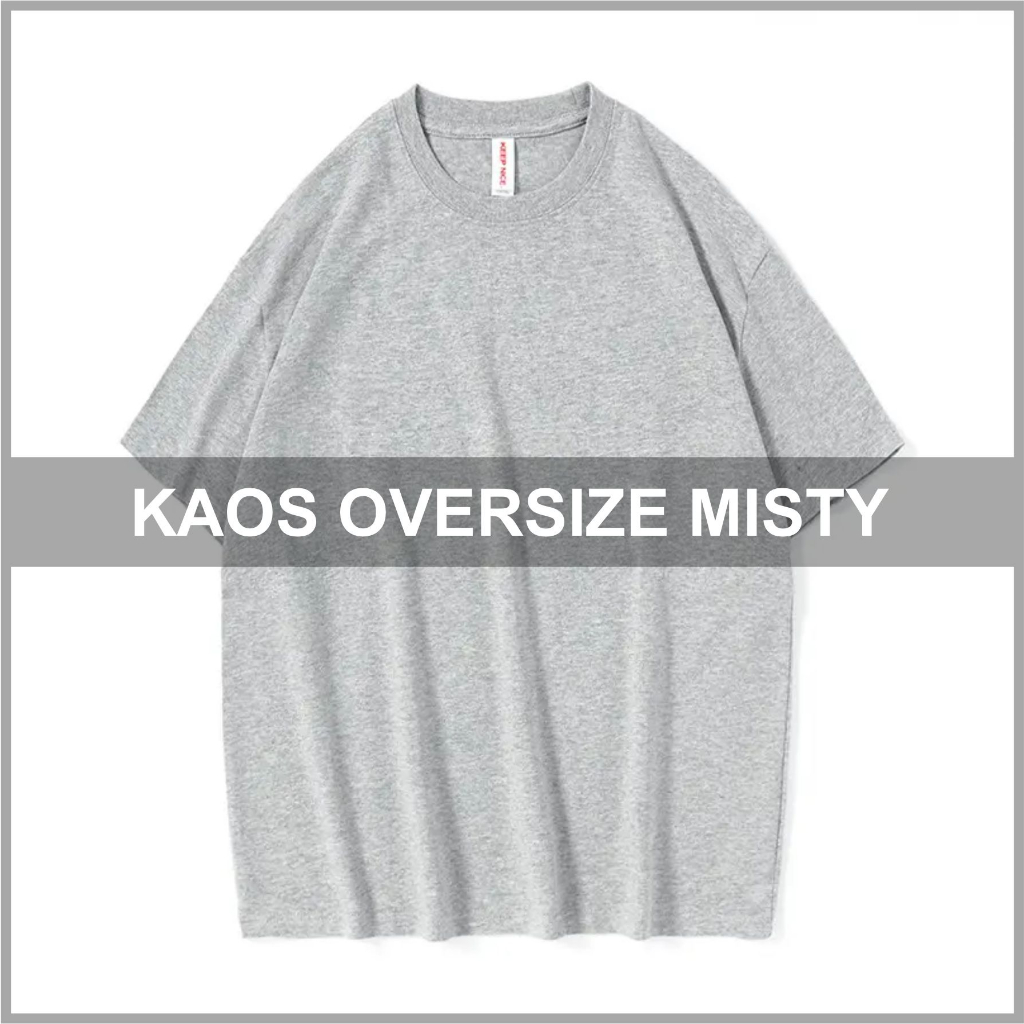 Jual Leaders - Kaos Polos Oversize Misty 100% Katun Combed 24s Premium | Shopee Indonesia