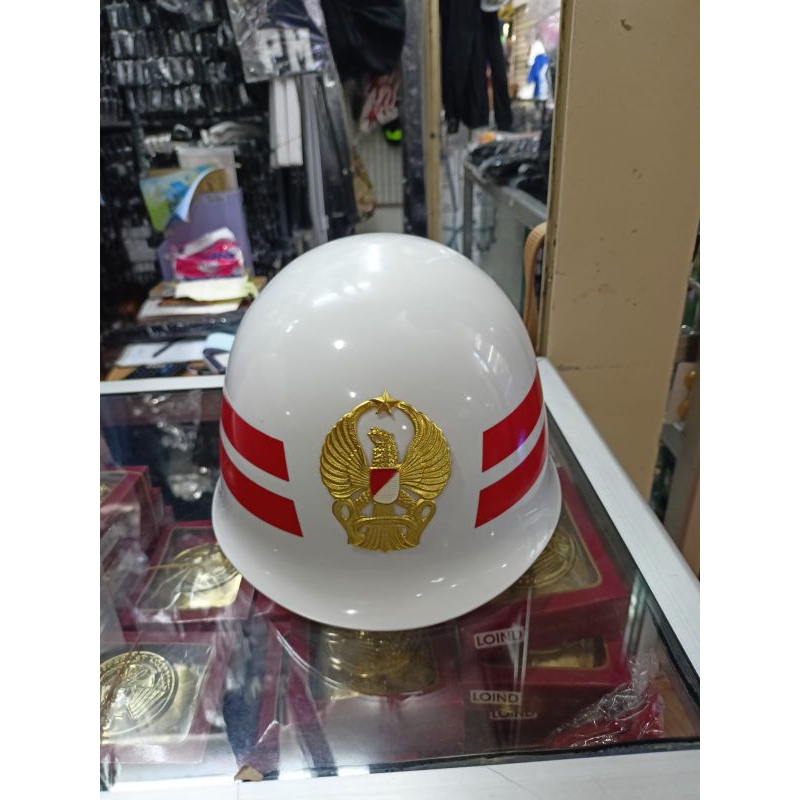 Jual HELEM PANJI TNI AD - HELEM UPACARA TNI AD - HELM UPACARA TNI ...