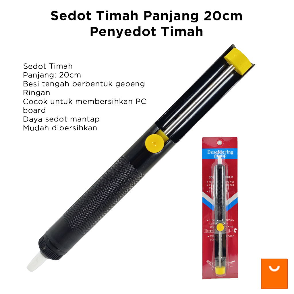 Jual Sedot Timah Panjang 20cm Penyedot Timah Desoldering Pump | Shopee ...