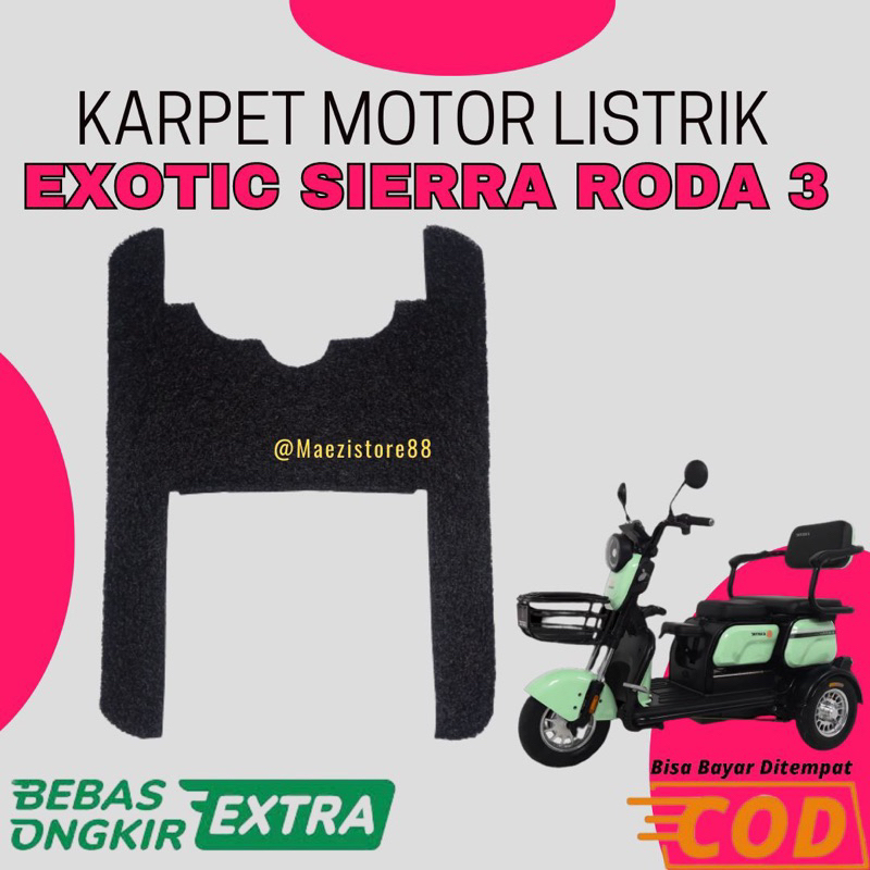 Jual Karpet sepeda motor listrik alas kaki mie bihun empuk murah roda 3 ...