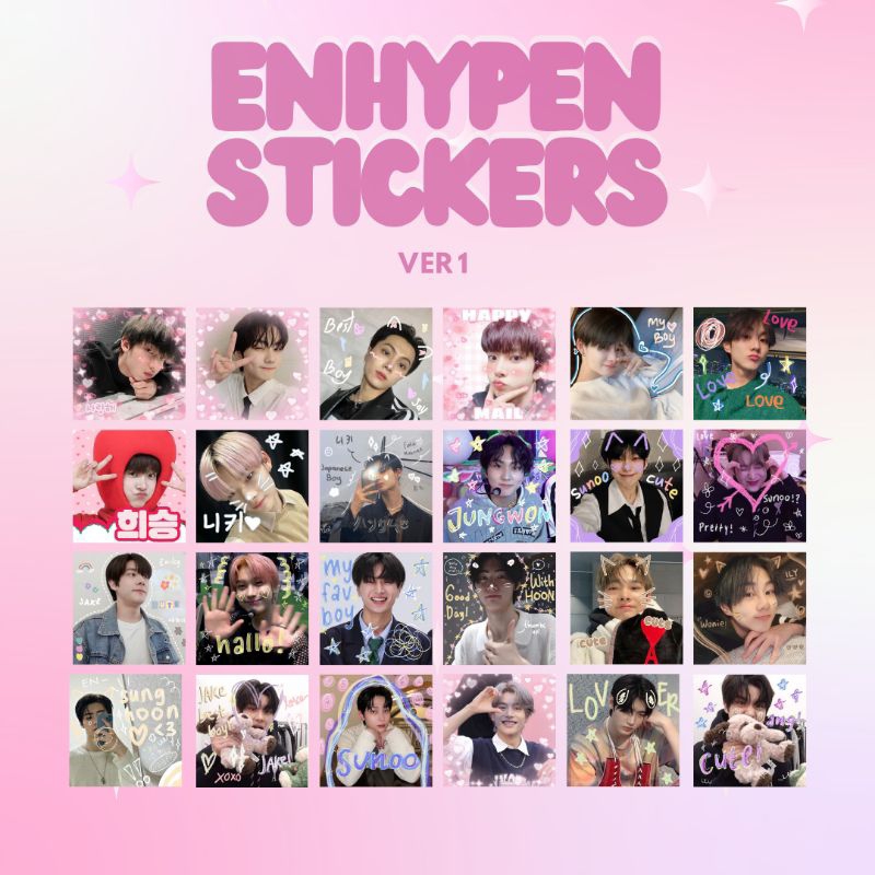 Jual [90 PCS] ENHYPEN LOVE MAIL STICKER FREBIESS STICKER DECO KPOP | Shopee Indonesia