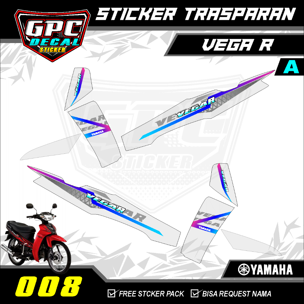 Jual STRIPING TRANSPARAN VEGA R VARIASI LIST MOTOR DESAIN MINIMALIS ...