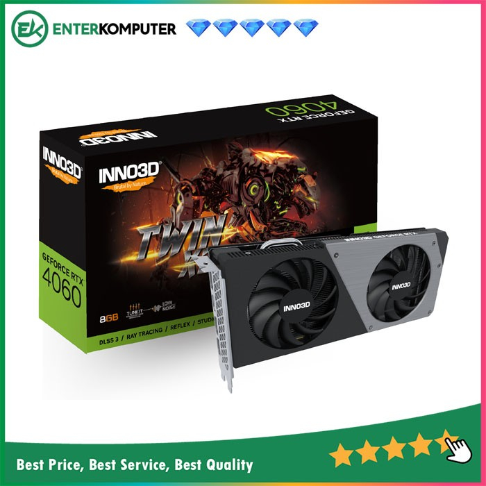 Jual Inno3D GeForce RTX 4060 8GB GDDR6 - TWIN X2 | Shopee Indonesia