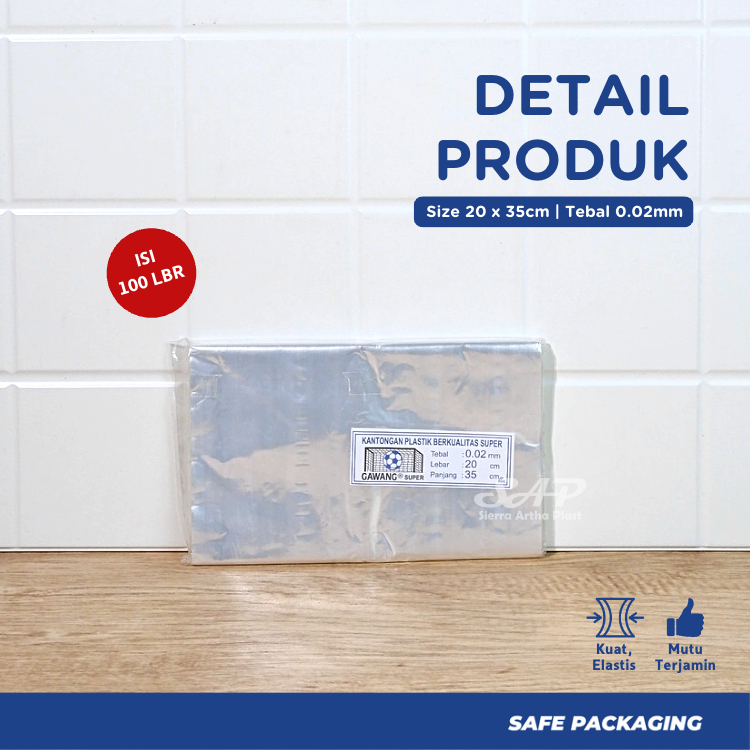 Jual Kantong Plastik PP GAWANG PP 20x35 cm PP 40x60cm PP 45x60cm | Plastik PP Bening | Plastik ...
