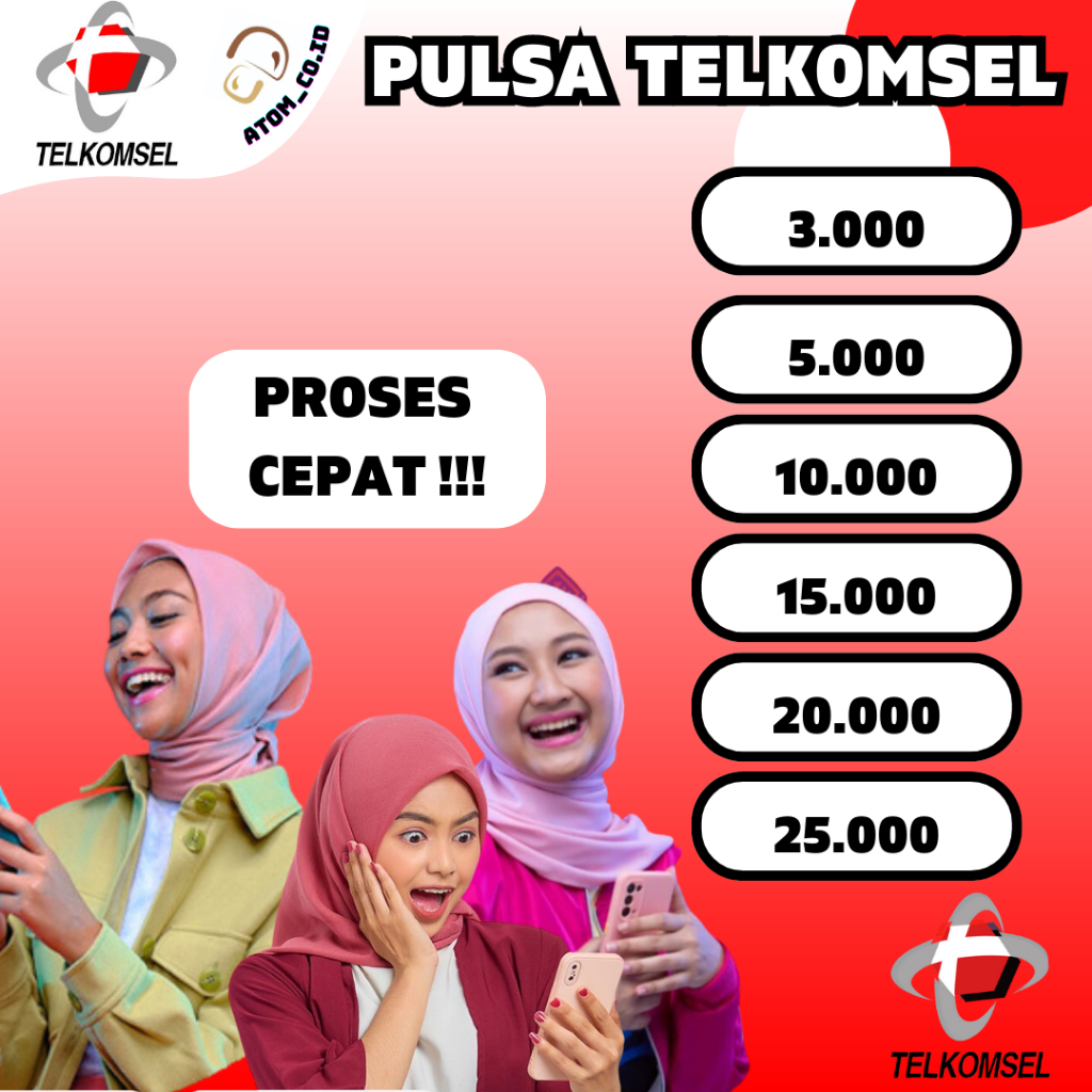 Jual Pulsa Telkomsel (Dengan Penambahan Masa Aktif) | Shopee Indonesia