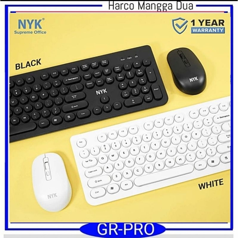 Jual Keyboard plus Mouse Wireless NYK Supreme K40 | Shopee Indonesia