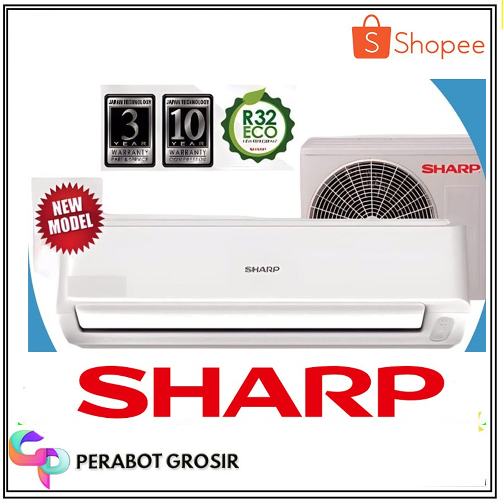 Jual AC SHARP LOW WATT 360W 1/2 PK + PASANG AH-A05 BEY | Shopee Indonesia