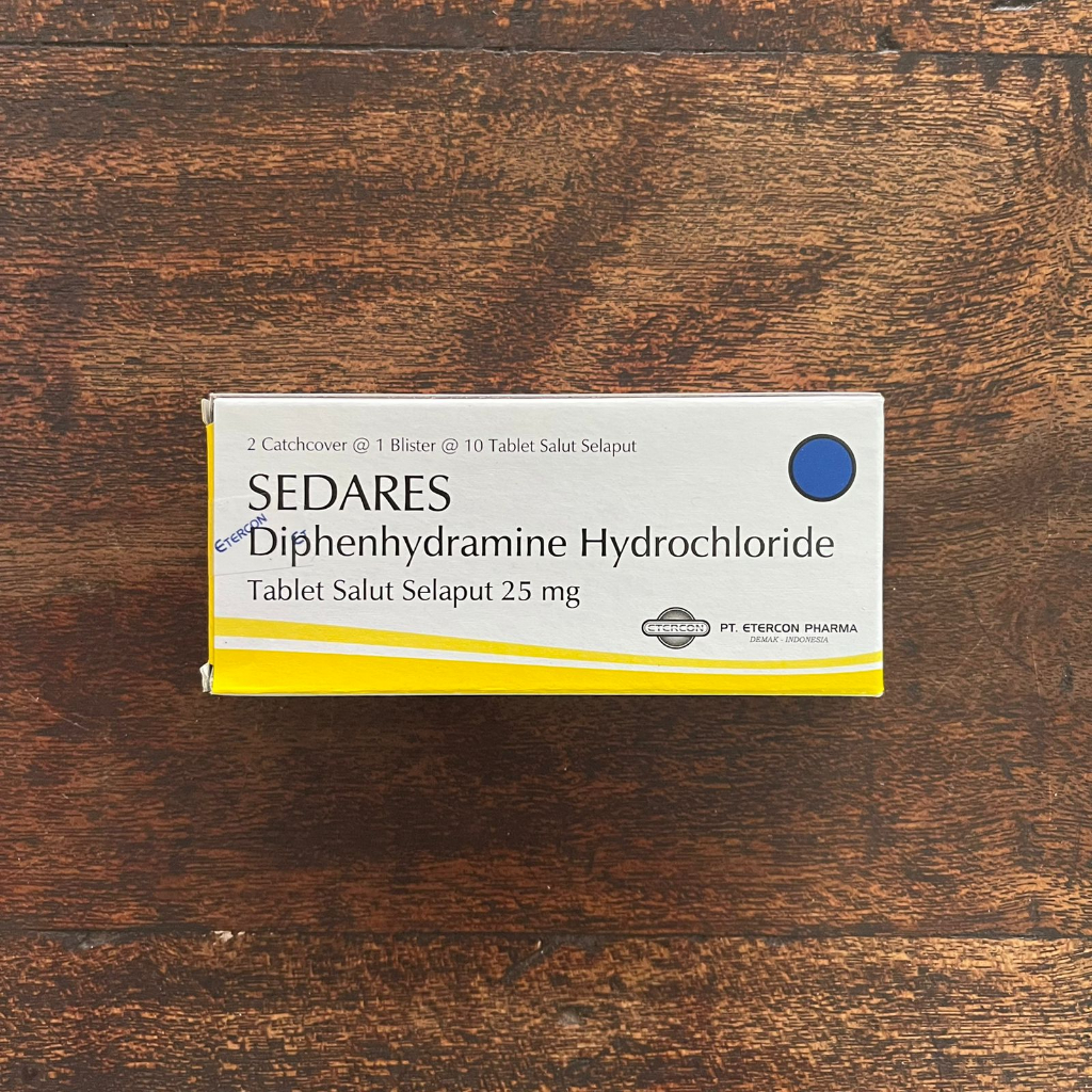 Jual Sedares 25mg Obat Membantu Memudahkan Tidur Strip Isi 10 Tablet ...