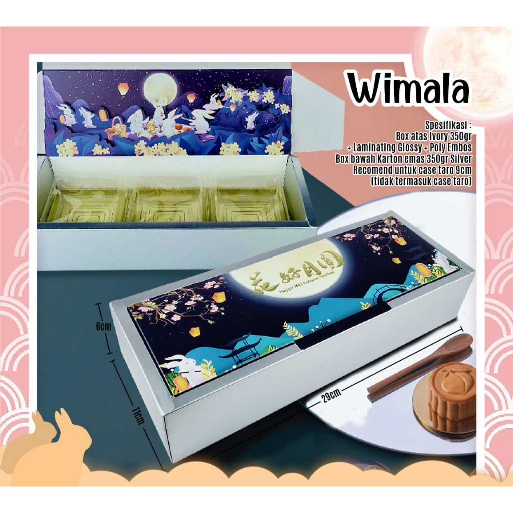 Jual Box Mooncake Wimala | Dus Mooncake | Kotak Kue Bulan | Mooncake ...