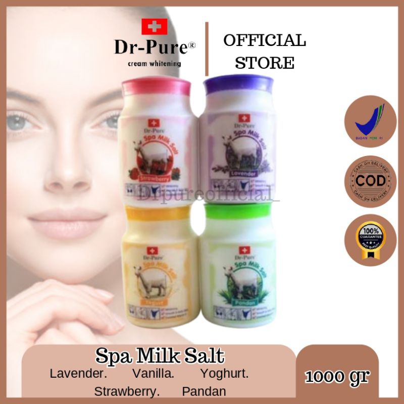 Jual DR PURE LULUR BODY SCRUB SPA MILK SALT 1 KG | Shopee Indonesia
