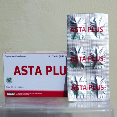 Jual Asta Plus Tablet / Asta Plus 8 / Astaxanthin 4 mg / Astaxanthin 8 ...