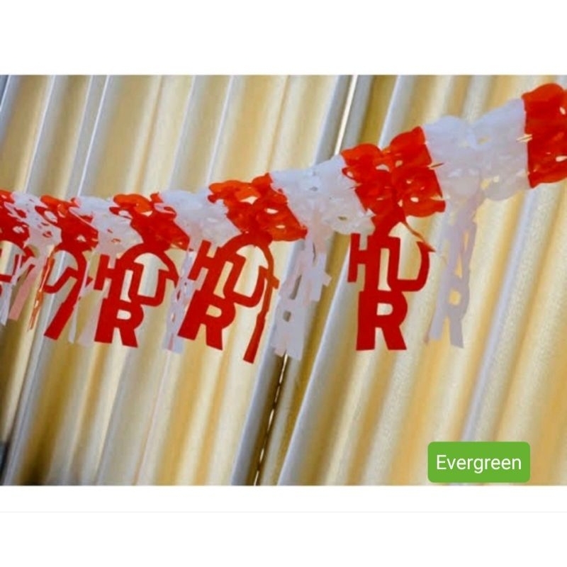 Jual GARLAND HUT RI | Hiasan Tarik HUT RI | Hiasan Merah Putih 17 ...