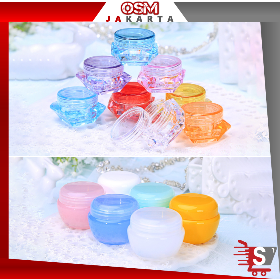Jual OSM JKT 5856 Tempat Cream 10G & 5G / Pot Jar Cream / Wadah Cream ...