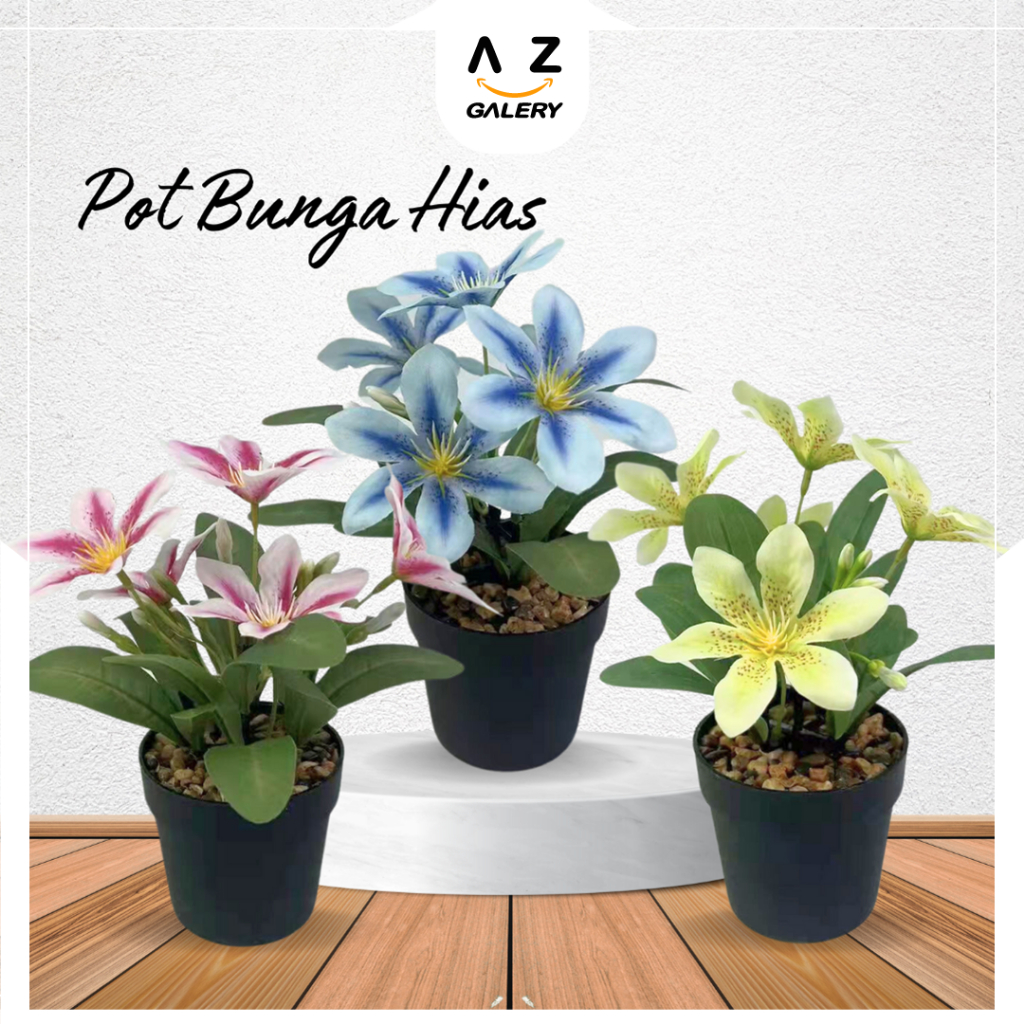Jual Bunga Anggrek Hias Import Pot Tanaman Plastik Dekorasi Cantik ...