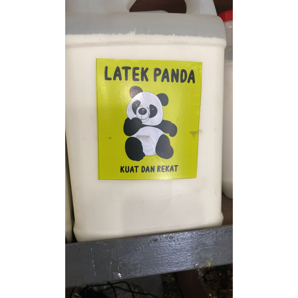 Jual LEM LATEX PANDA LATEK PER GALON ISI 5 LITER | Shopee Indonesia
