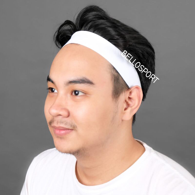 Jual IKAT KEPALA PRIA DAN WANITA POLOS BANDO BANDANA HEADBAND KARET ...