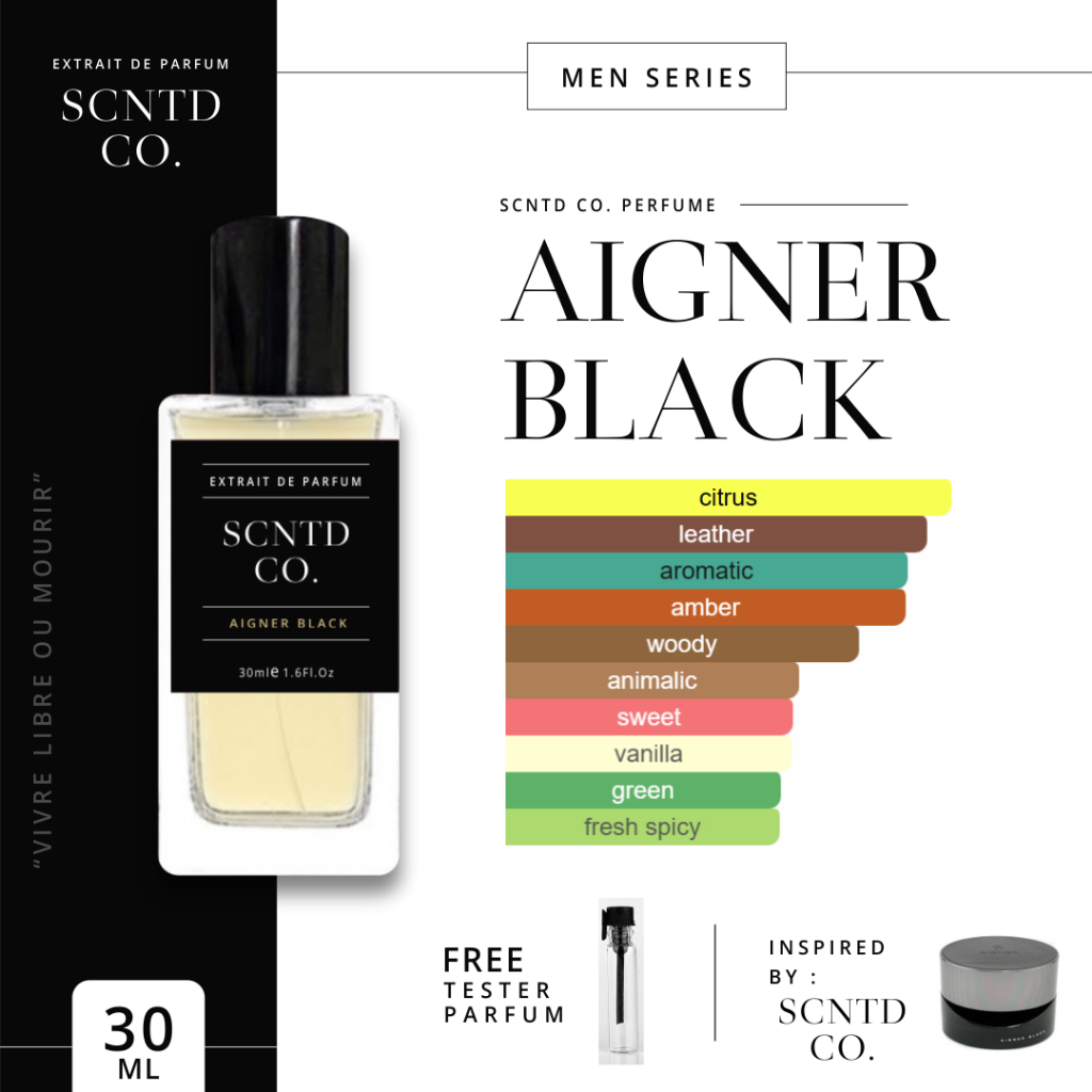 Jual Parfum AIGNER BLACK by SCNTD CO Perfume - FREE TESTER PARFUM ...