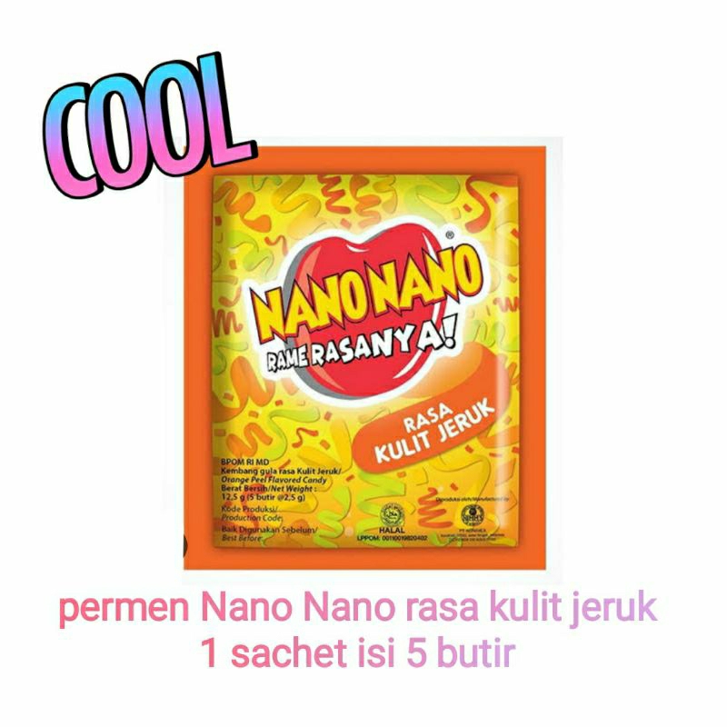 Jual permen nano nano per sachet isi 5 butir | Shopee Indonesia