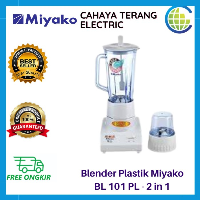 Jual Miyako Blender BL 101PL / BL 101 PL / BL101PL Blender Plastik 2 in ...