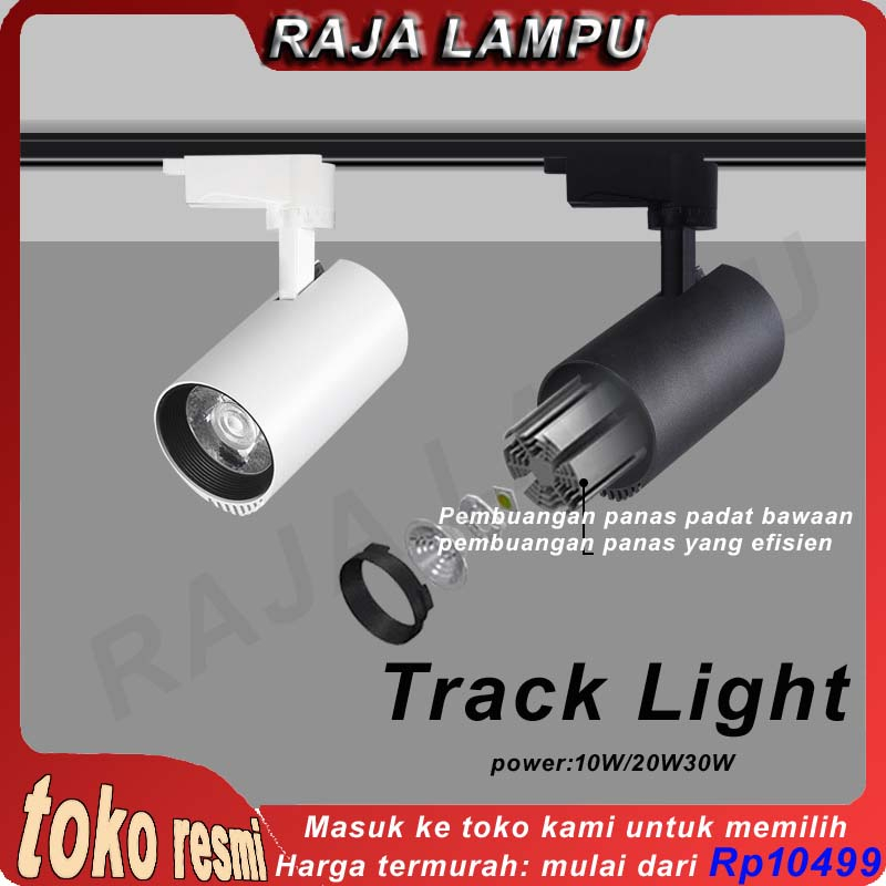 Jual 【RAJA LAMPU】TRACKLIGHT REL SPOTLIGHT 10W / 20W / 30W COB SPOT LIGHT TRACK SPOTLIGHT ...