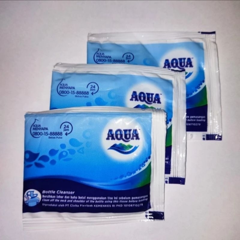 Jual Tisu aqua , tissue basah pembersih aqua galon | Shopee Indonesia