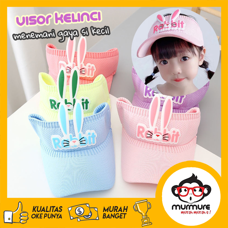 Jual MURMURE | TOPI ANAK RAJUT VISOR PANTAI SUNSHADE MOTIF KARTUN ANTI ...