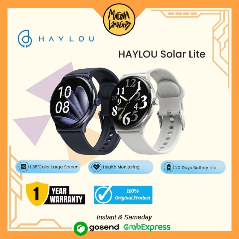 Jual Haylou Solar Lite Smartwatch 1.38" Display IP68 Water Resistant ...