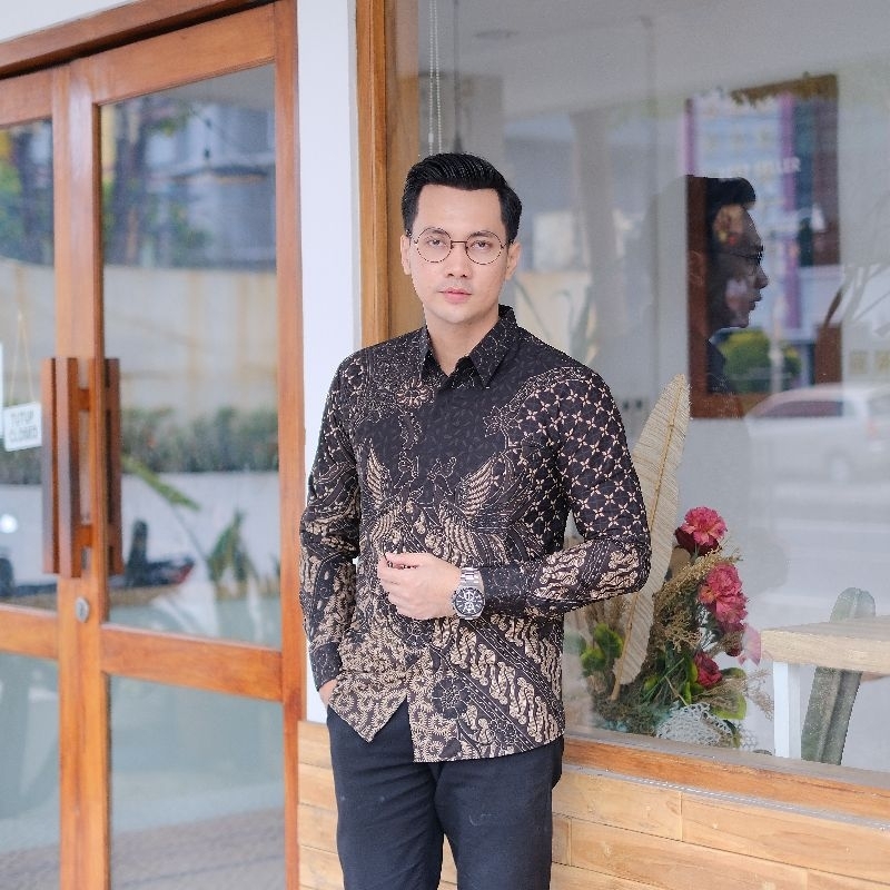 Jual BATIK BOLO DEWO Motif Vijay Kemeja Baju Batik Pria Lengan panjang ...