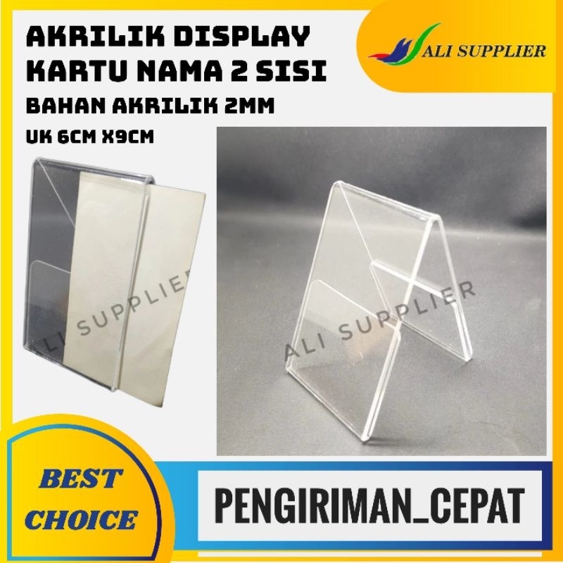 Jual Acrylic Kartu Nama Display / Tent acrylic / Akrilik Menu / Acrylic ...