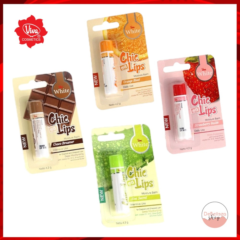 Jual Viva White Moisture Balm Chic On Lips - Lip Balm | Shopee Indonesia