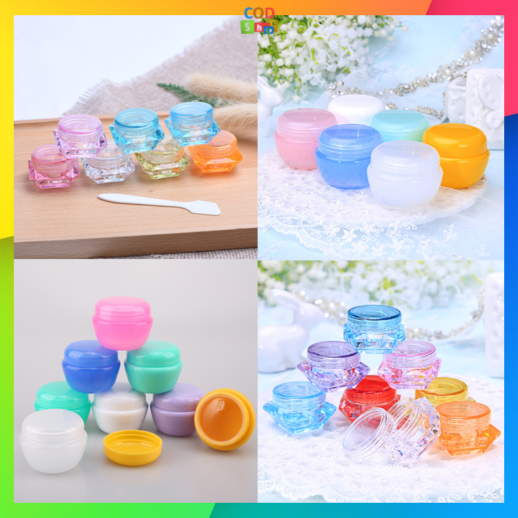 Jual COD - 5856 Tempat Cream 10G & 5G / Pot Jar Cream / Wadah Cream ...